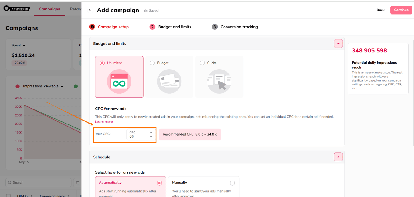 How to Configure CPC in AdSpace Adskeeper