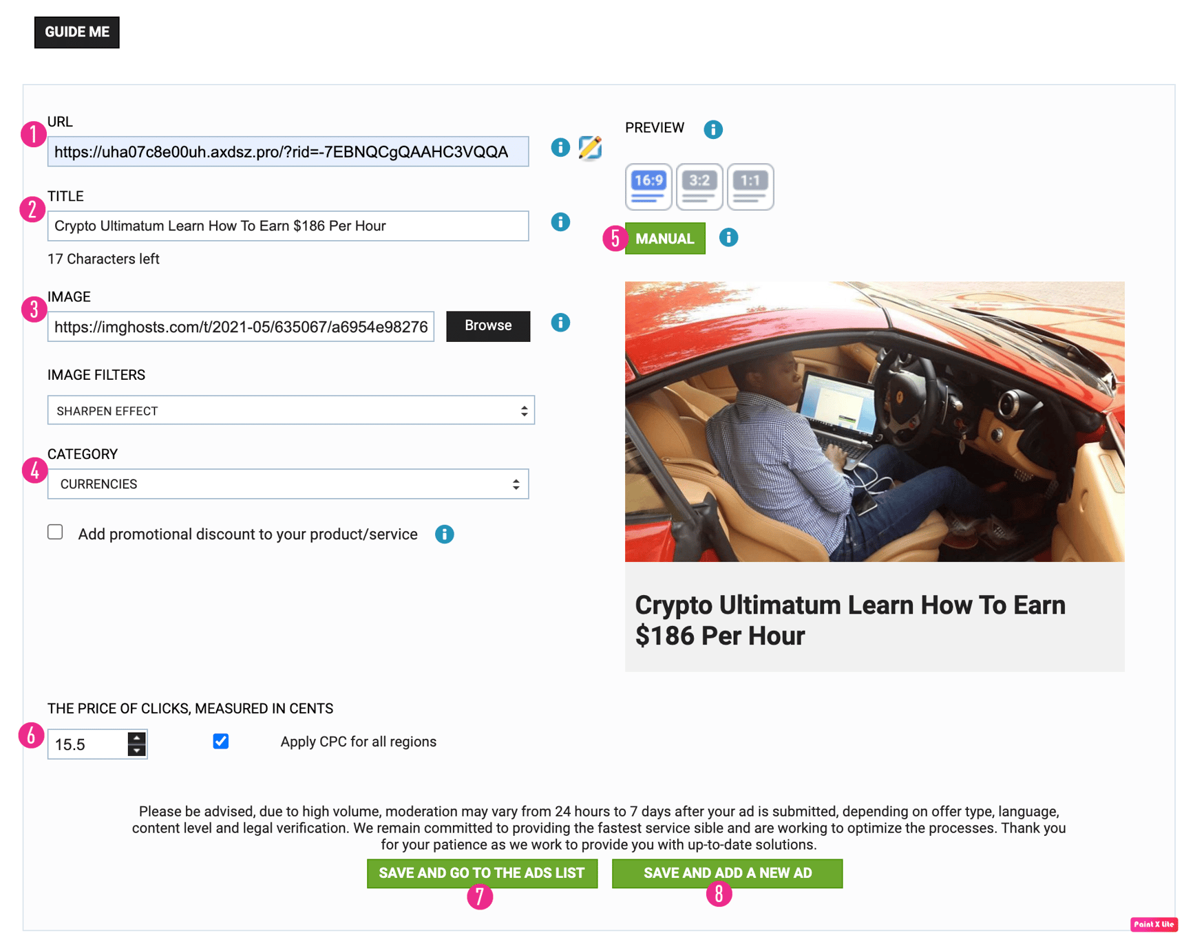HOW TO ADD CREATIVES?